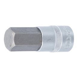BGS-technic BGS Bit-Einsatz 4295, L&auml;nge 70 mm, Antrieb Innenvierkant 12,5 mm (1/2"), Innensechskant 22 mm ; BGS technic)