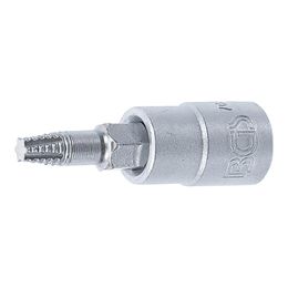 BGS-technic BGS Schraubenausdreher-Bit-Einsatz 7098-T20, Antrieb Innenvierkant 6,3 mm (1/4"), für defektes T-Profil (für Torx) T20 ; BGS technic)