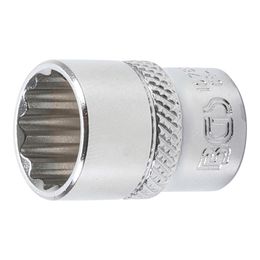 BGS-technic BGS Steckschl&uuml;ssel-Einsatz Zw&ouml;lfkant 10783, Antrieb Innenvierkant 6,3 mm (1/4"), SW 13 mm ; BGS technic)