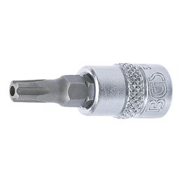 BGS-technic BGS Bit-Einsatz 5184-TS27, Antrieb Innenvierkant 6,3 mm (1/4"), TS-Profil (f&uuml;r TX Plus) mit Bohrung TS27 ; BGS technic)