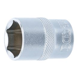 BGS-technic BGS Steckschl&uuml;ssel-Einsatz Sechskant 2777, Antrieb Innenvierkant 12,5 mm (1/2"), SW 13/16" ; BGS technic)