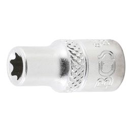 BGS-technic BGS Steckschl&uuml;ssel-Einsatz E-Profil 6407, Antrieb Innenvierkant 6,3 mm (1/4"), SW E7 ; BGS technic)