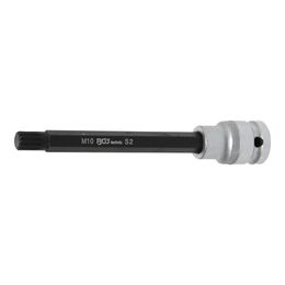 BGS-technic BGS Bit-Einsatz 5009, L&auml;nge 140 mm, Antrieb Innenvierkant 12,5 mm (1/2"), Innenvielzahn (f&uuml;r XZN) M10 ; BGS technic)