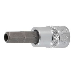 BGS-technic BGS Bit-Einsatz 5156-6, Antrieb Innenvierkant 6,3 mm (1/4"), Innensechskant mit Bohrung 6 mm ; BGS technic)