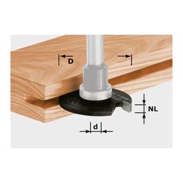 FESTOOL Scheibennutfr&auml;ser HW D40 x 4 mm (ohne Spindel und Kugellager) (491059)