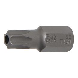 BGS-technic BGS Bit 4645, L&auml;nge 30 mm, Antrieb Au&szlig;ensechskant 10 mm (3/8"), T-Profil (f&uuml;r TX) mit Bohrung T45 ; BGS technic)