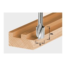 FESTOOL Spiralnutfräser HW Schaft 8 mm HW Spi S8 D4/10 (490977)