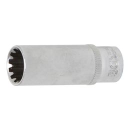 BGS-technic BGS Steckschl&uuml;ssel-Einsatz Gear Lock, tief 10162, Antrieb Innenvierkant 6,3 mm (1/4"), SW 12 mm ; BGS technic)