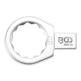 BGS-technic BGS Einsteck-Ringschl&uuml;ssel 6902-22, 22 mm, Aufnahme 9 x 12 mm ; BGS technic)