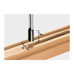 FESTOOL Nutfräser HW Schaft 8 mm HW S8 D10/20 (490959)