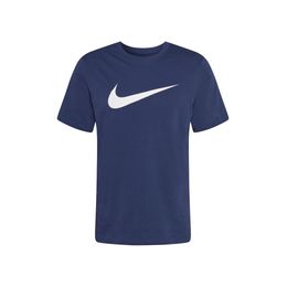 Nike Sportswear T-Shirt 'Swoosh' Herren Gr&ouml;&szlig;e XL navy / wei&szlig;
