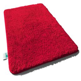 casa pura Badematten Sky Uni Berry Red