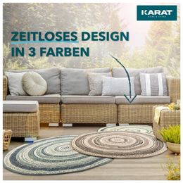 Karat Outdoorteppich Zoe Beige-Grau