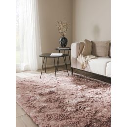 benuta Nest Hochflor Shaggyteppich Whisper Rosa 120x170 cm - Hochflor Teppich für Wohnzimmer