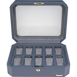 Windrose Damen Windrose Uhrenbox &raquo;Tempora, 804011.05&laquo; Aufbewahrung, Uhrenkasten, &Oslash; max.40mm, Armbanduhr, Geschenkidee blau