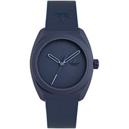 adidas originals Quarzuhr »PROJECT THREE« Armbanduhr, Damenuhr, Herrenuhr, analog, Silikonarmband dunkelblau Moderne Armbanduhr für Sie & Ihn