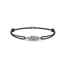 Thomas Sabo Armband »Little Secret Feder, LS063-889-11-L22V« mit Zirkonia (synth.) silberfarben-schwarz + schwarz 22 Armband Little Secret Feder