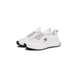 Tommy Jeans Slip-On Sneaker »TJM RUNNER KNITTED«, Slipper, Freizeitschuh, Schlupfschuh mit sockenähnlichem Einstieg ecru 41 41 Trendiger Sneaker...