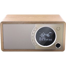 Sharp Digitalradio (DAB+) "DR-450", B:23,4cm H:11,7cm T:14,5cm, braun, Radios