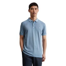 Marc O'Polo MARC O'POLO Herren Poloshirt "aus Organic Cotton-Stretch", blau, Gr. M, unifarben, Obermaterial: 95% Baumwolle, 5% Elasthan, Shirts