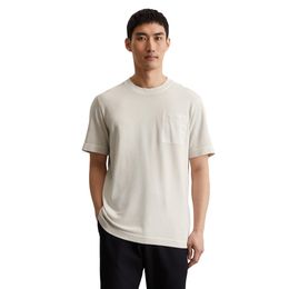 Marc O'Polo MARC O'POLO Herren T-Shirt "aus mittelschwerem Bio-Baumwoll-Jersey", grau, Basic, Gr. L, unifarben, Obermaterial: 100% Baumwolle, Shirts