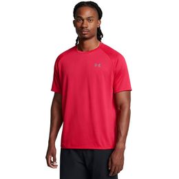 Under Armour Herren Trainingsshirt "UA TECH 2.0 SS TEE", rot, Gr. S, unifarben, Jersey, Obermaterial: 100% Polyester, Shirts