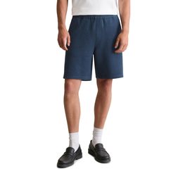 Marc O'Polo Herren Shorts "mit markanter Waffel-Struktur", blau, Gr. XXL, MARC O'POLO DENIM, unifarben, Obermaterial: 100% Baumwolle, Hosen