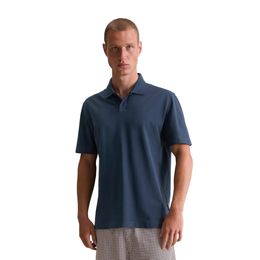Marc O'Polo Herren Poloshirt "aus reiner Bio-Baumwolle", blau, Gr. XXL, MARC O'POLO DENIM, unifarben, Obermaterial: 100% Baumwolle, Shirts