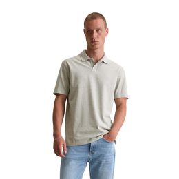 Marc O'Polo Herren Poloshirt "aus reiner Bio-Baumwolle"light gravel melange, Gr. M, MARC O'POLO DENIM, unifarben, Obermaterial: 100% Baumwolle, Shirts