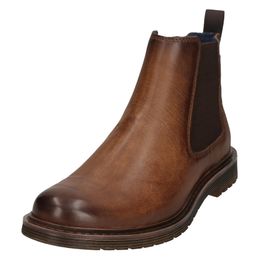 Bugatti Herren Chelseaboots, Gr. 41, braun, Leder, used, Schuhe, Schlupfstiefel, Stiefelette, Herrenboots mit Wechselfu&szlig;bett