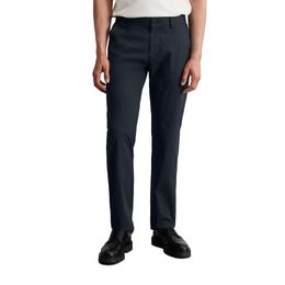 Marc O'Polo MARC O'POLO Herren Chinohose "aus technischem Popeline-Stretch", blau, Gr. 32, unifarben, Obermaterial: 73% Baumwolle, 24% Polyamid, 3% Elasthan,