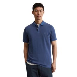 Marc O'Polo MARC O'POLO Herren Poloshirt "aus Organic Cotton-Stretch", blau, Gr. L, unifarben, Obermaterial: 95% Baumwolle, 5% Elasthan, Shirts