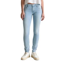 Marc O'Polo Damen Slim-fit-Jeans "aus Organic Cotton Stretch", blau, Gr. 25, MARC O'POLO DENIM, unifarben, Obermaterial: 99% Baumwolle, 1% Elasthan, Jeans