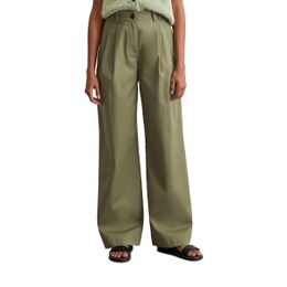 Marc O'Polo Chinohose MARC O'POLO "aus stretchigem Organic Cotton-Twill", Damen, Gr. 40, Normalgr&ouml;&szlig;en, olive, Obermaterial: 97% Baumwolle, 3% Elasthan, unifarben, loose fit lang, Hosen Chinohose