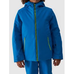 4F Jungen Skijacke, blau, Gr. 164, unifarben, Stoff, Obermaterial: 100% Polyester. Futter: 100% Polyester. Wattierung: 100% Polyester, Jacken,