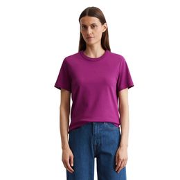 Marc O'Polo MARC O'POLO Damen T-Shirt "aus Interlock-Jersey"fresh berry, Basic, Gr. XXS, unifarben, Obermaterial: 100% Baumwolle, Shirts