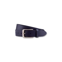 Bernd G&ouml;tz BERND G&Ouml;TZ Herren Lederg&uuml;rtel, blau, Gr. 110, unifarben, Rindsleder, G&uuml;rtel, mit silberfarbener Schlie&szlig;e