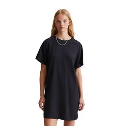 Marc O'Polo Damen Minikleid "im T-Shirt-Stil", blau, Gr. XS, MARC O'POLO DENIM, unifarben, Obermaterial: 56% Baumwolle, 43% Viskose, 1% Elasthan, Kleider