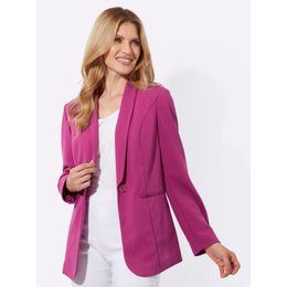 WITT Damen Blazer mit Schalkragen, magenta, Gr&ouml;&szlig;e 56