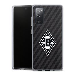 DeinDesign Galaxy S20 FE Handy Silikon H&uuml;lle Case transparent Handyh&uuml;lle Gladbach Carbon Borussia M&ouml;nchengladbach Silikon Case