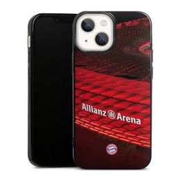 DeinDesign iPhone 13 Mini Handy Slim Case extra d&uuml;nn Silikon Handyh&uuml;lle schwarz H&uuml;lle Fc Bayern M&uuml;nchen Stadium Fcb Silikon Slim Case