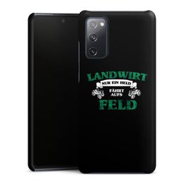 DeinDesign Galaxy S20 FE Handy Premium Case Smartphone Handyh&uuml;lle Schutzh&uuml;lle matt Tractor Farmer Wisdom Premium Case
