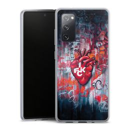 DeinDesign Galaxy S20 FE 5G Handy Silikon H&uuml;lle Case transparent Handyh&uuml;lle 1. Fc Kaiserslautern Heart 1. Fck Silikon Case