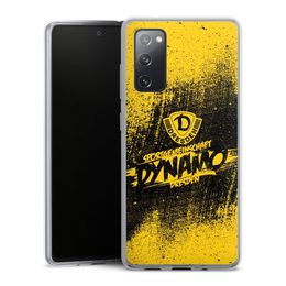 DeinDesign Galaxy S20 FE 5G Handy Silikon H&uuml;lle Case transparent Handyh&uuml;lle Official Licensed Product Sg Dynamo Dresden Logo Silikon Case