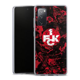 DeinDesign Galaxy S20 FE 5G Handy Silikon H&uuml;lle Case transparent Handyh&uuml;lle 1. Fc Kaiserslautern 1. Fck Logo Silikon Case