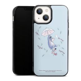 DeinDesign iPhone 13 Mini Handy Slim Case extra d&uuml;nn Silikon Handyh&uuml;lle schwarz H&uuml;lle Official Licensed Product Winnie The Pooh Eeyore Disney Silikon Slim Case