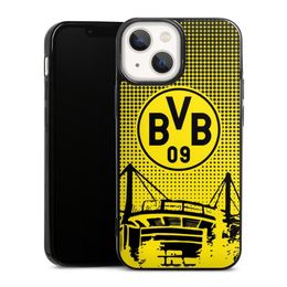 DeinDesign iPhone 13 Mini Handy Slim Case extra d&uuml;nn Silikon Handyh&uuml;lle schwarz H&uuml;lle Bvb Stadium Borussia Dortmund Silikon Slim Case