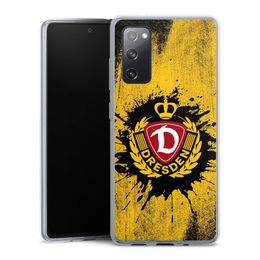 DeinDesign Galaxy S20 FE 5G Handy Silikon H&uuml;lle Case transparent Handyh&uuml;lle Official Licensed Product Soccer Sg Dynamo Dresden Silikon Case