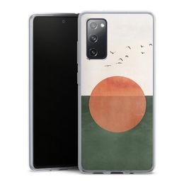 DeinDesign Galaxy S20 FE 5G Handy Silikon H&uuml;lle Case transparent Handyh&uuml;lle Sunset Bird Sunshine Silikon Case