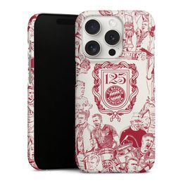 DeinDesign iPhone 15 Pro Handy Premium Case Smartphone Handyh&uuml;lle Schutzh&uuml;lle matt Official Licensed Product Fcb 125 Jahre Fc Bayern M&uuml;nchen Premium Case